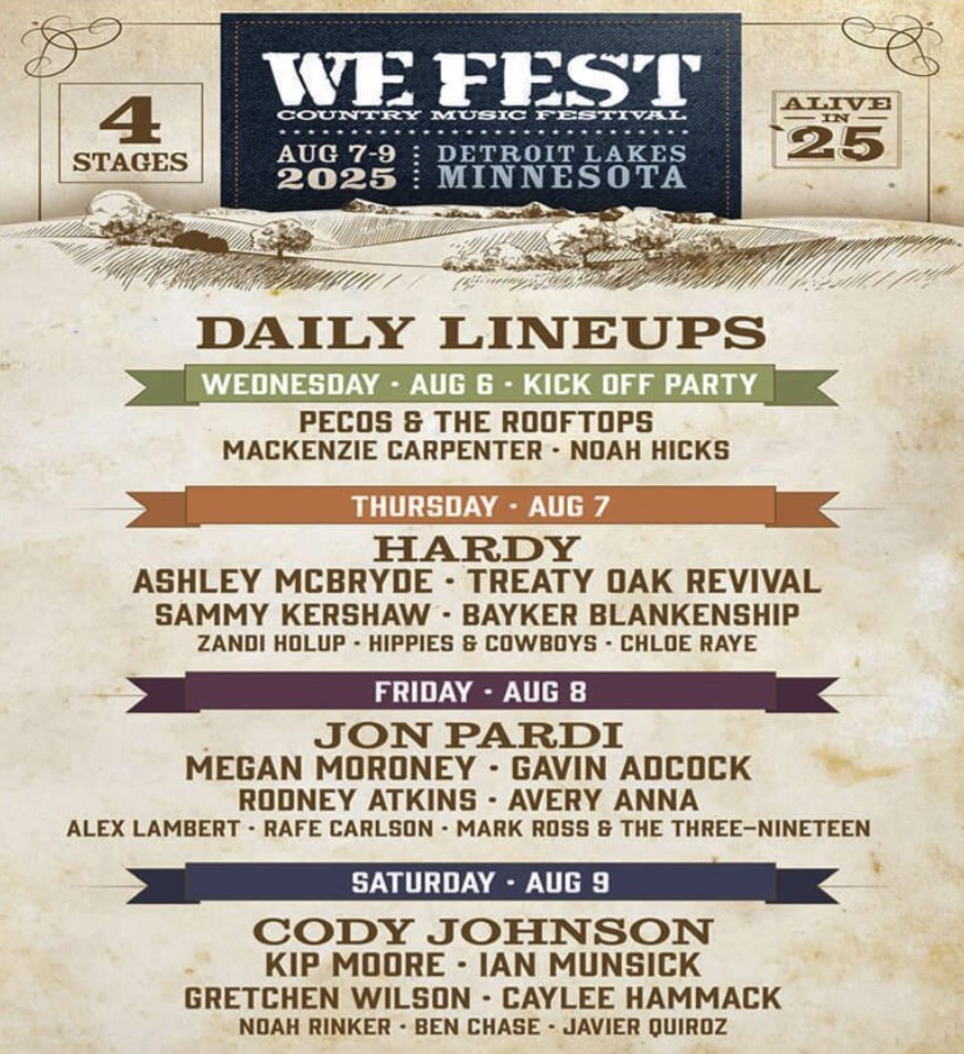 WE Fest 2025: What You Need To Know Before You Go | Fargo Monthly